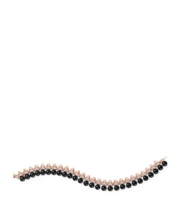 Cartier Clash De Bracelet With Diamond And Onyx - Rose Gold