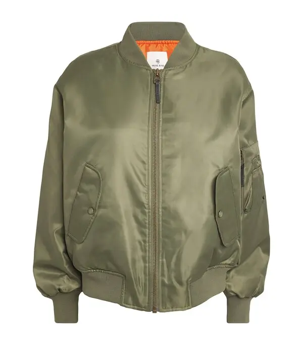 ANINE BING Leon Bomber Jacket - Green