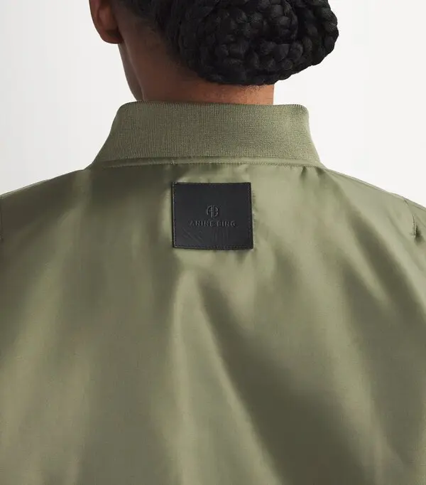 ANINE BING Leon Bomber Jacket - Green