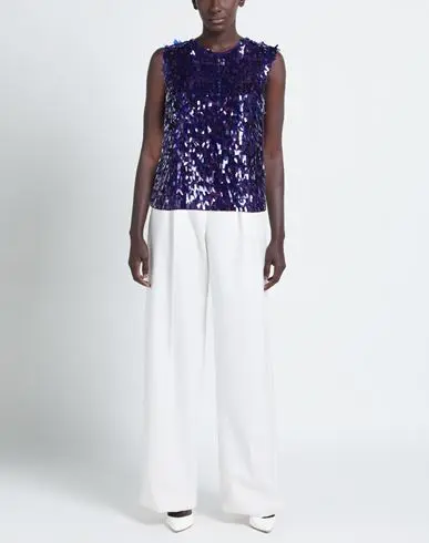 Pinko Sleeveless Crewneck Top With Sequins