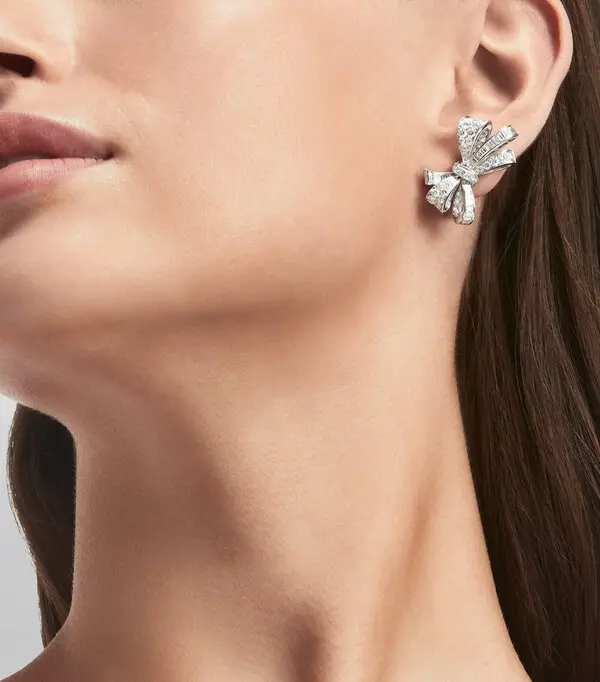 Graff Gold And Diamond Tilda’s Bow Stud Earrings
