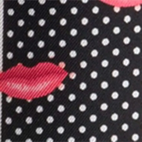 Prada Silk Printed Skinny Scarf - Black