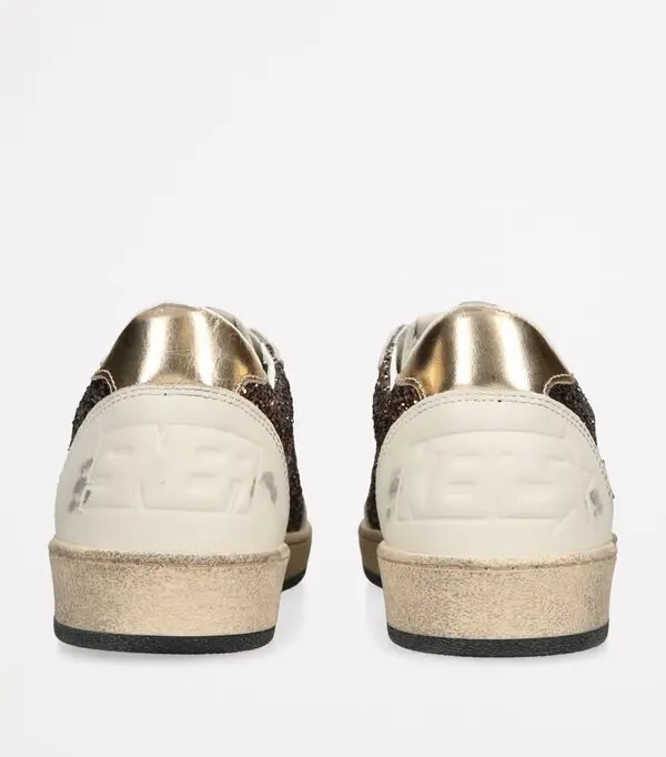 GOLDEN GOOSE Ball Star Glitter Sneakers - White