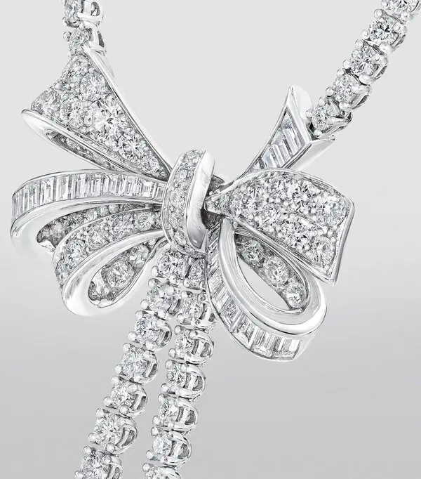 Graff Gold And Diamond Tilda's Bow Necklace