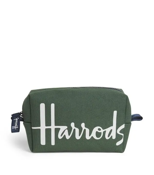 Harrods Logo Cosmetics Bag - Green
