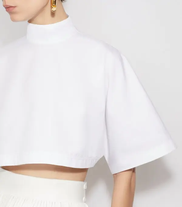 Alaïa High-neck Crop Top