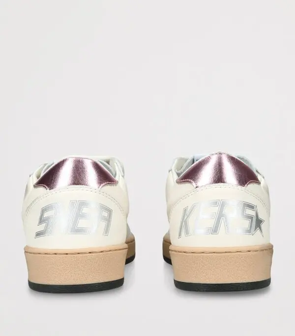 GOLDEN GOOSE Leather Ball Star Sneakers - Pink