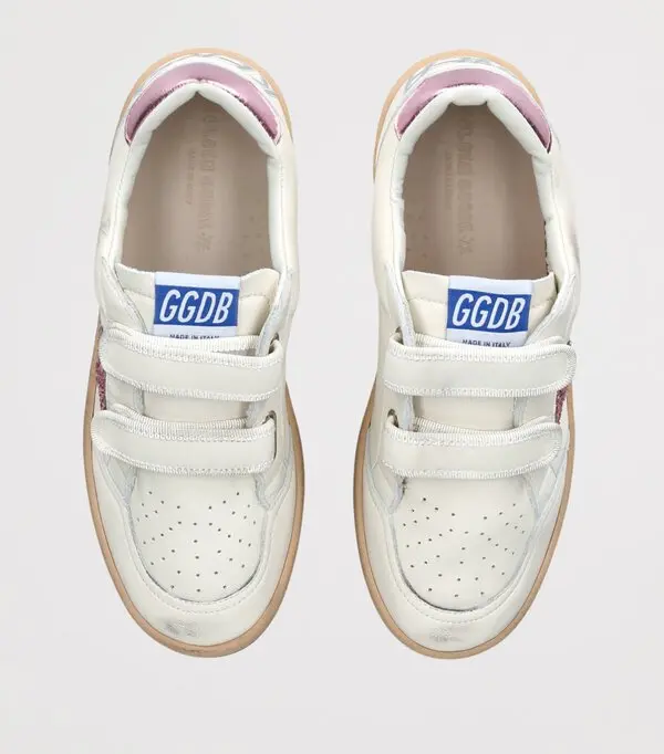 GOLDEN GOOSE Leather Ball Star Sneakers - Pink
