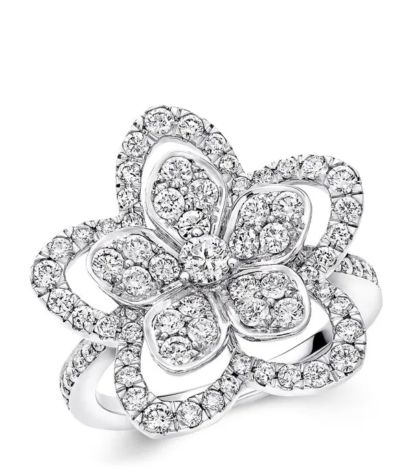 Graff Wild Flower Diamond Ring - White