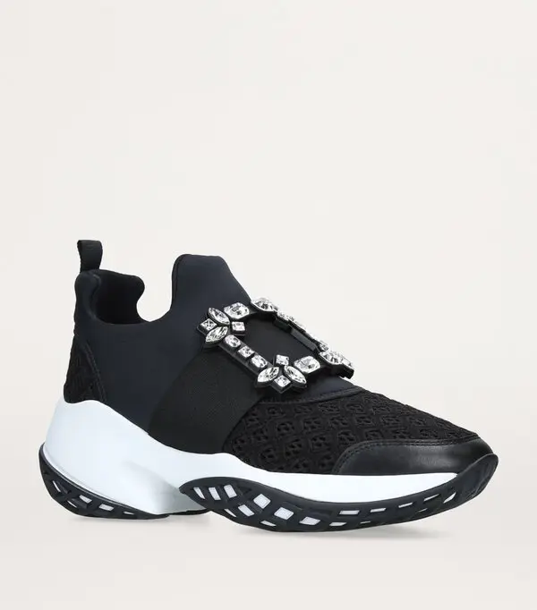 ROGER VIVIER Viv' Run Sneakers - Black