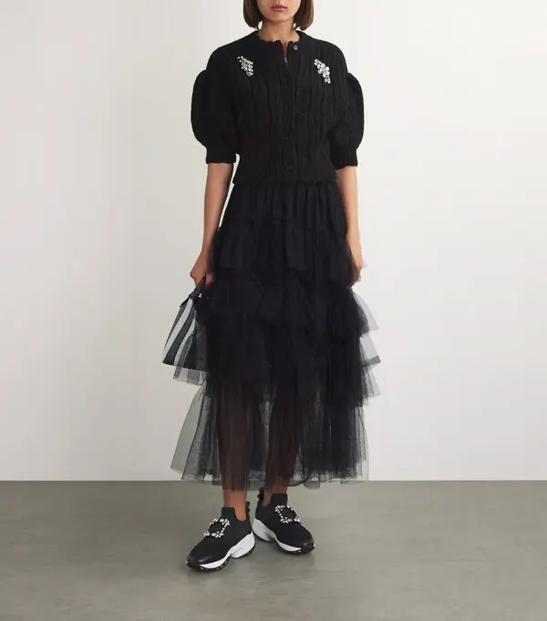 ROGER VIVIER Viv' Run Sneakers - Black