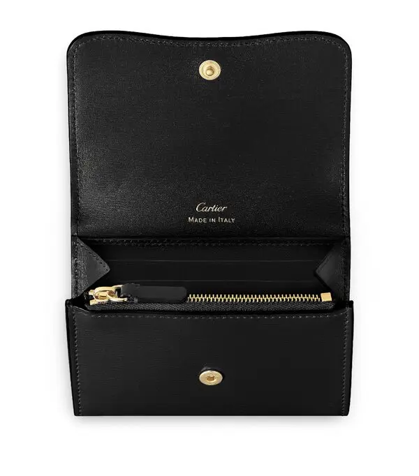 Cartier Leather Panthère De Wallet - Black