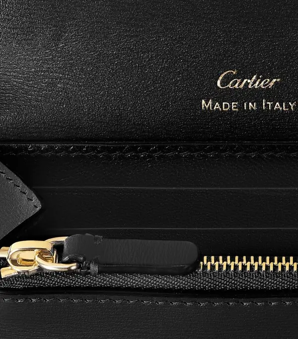 Cartier Leather Panthère De Wallet - Black