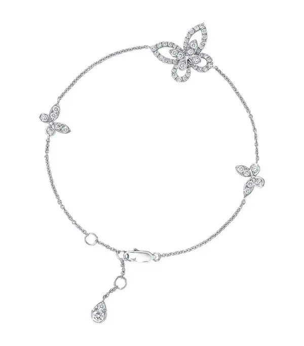 Graff Gold And Diamond Butterfly Bracelet - White