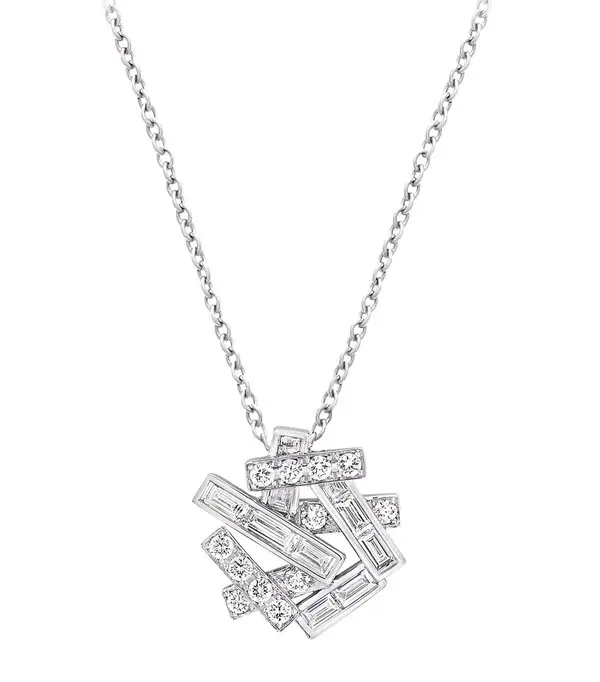 Graff Threads Diamond Pendant Necklace - White
