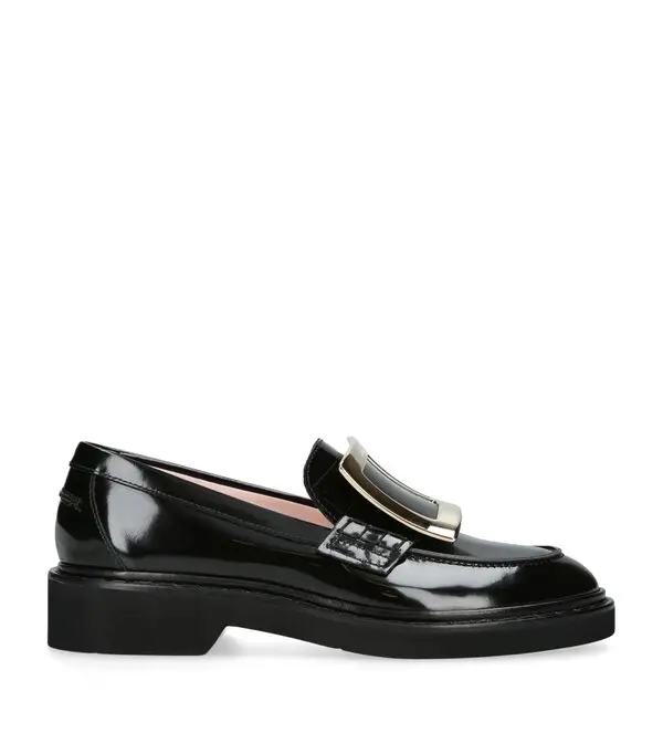 ROGER VIVIER Patent Leather Viv' Rangers Loafers
