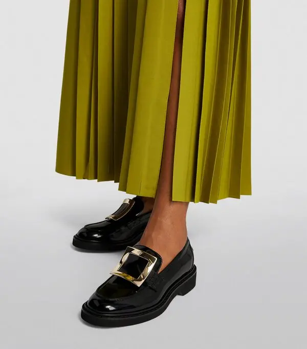 ROGER VIVIER Patent Leather Viv' Rangers Loafers