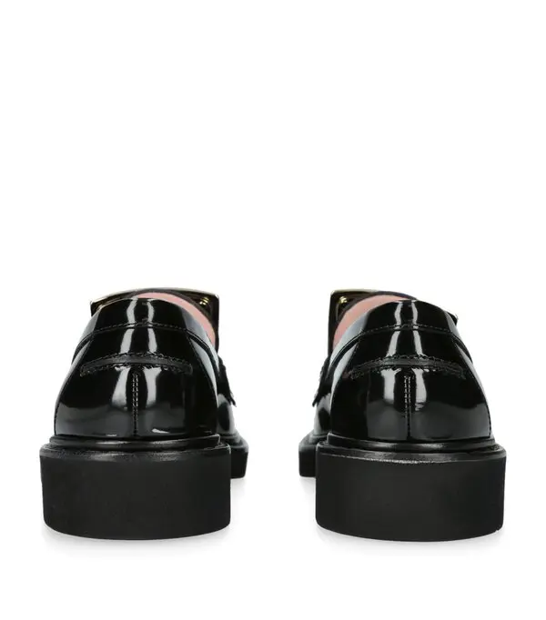 ROGER VIVIER Patent Leather Viv' Rangers Loafers