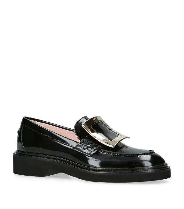 ROGER VIVIER Patent Leather Viv' Rangers Loafers