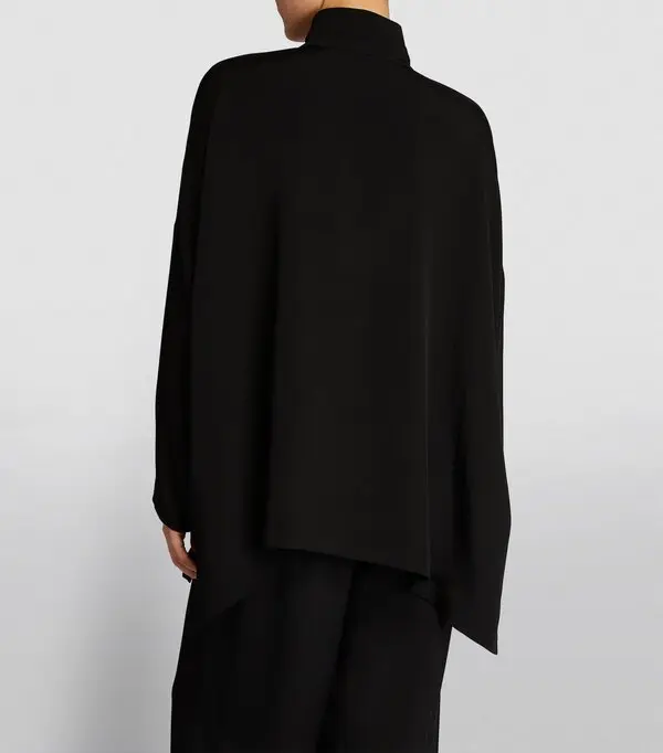 Eskandar Silk Stand-collar Shirt