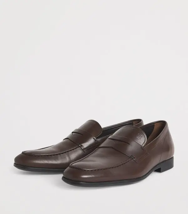 TOD'S Leather Gomma Leggero Loafers
