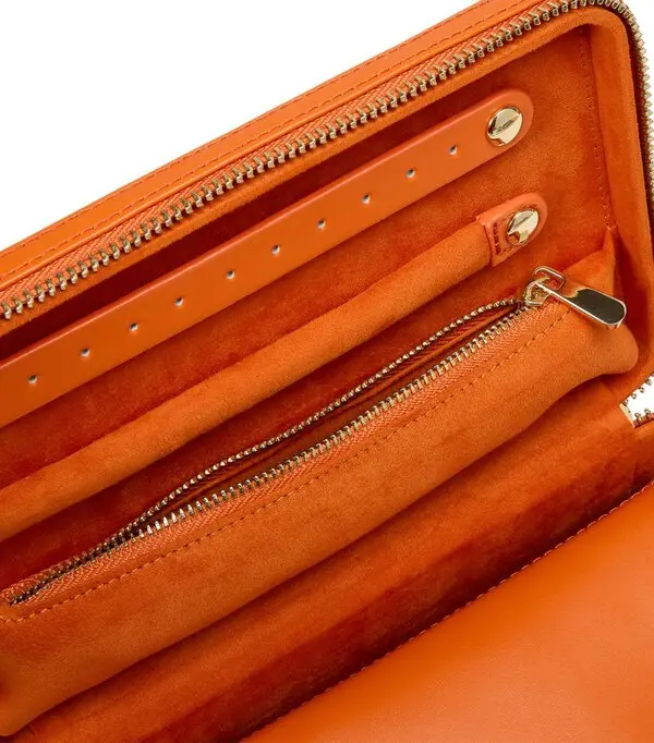Wolf Medium Leather Maria Jewellery Case
