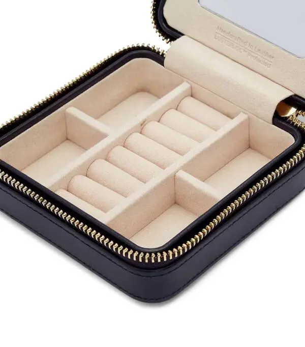 Wolf Small Leather Maria Jewellery Case