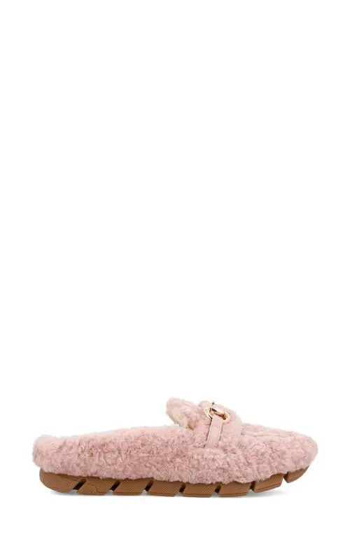 Mia Faux Shearling Slipper - Blush