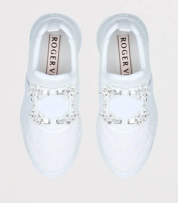ROGER VIVIER Viv' Run Strass Buckle Sneakers