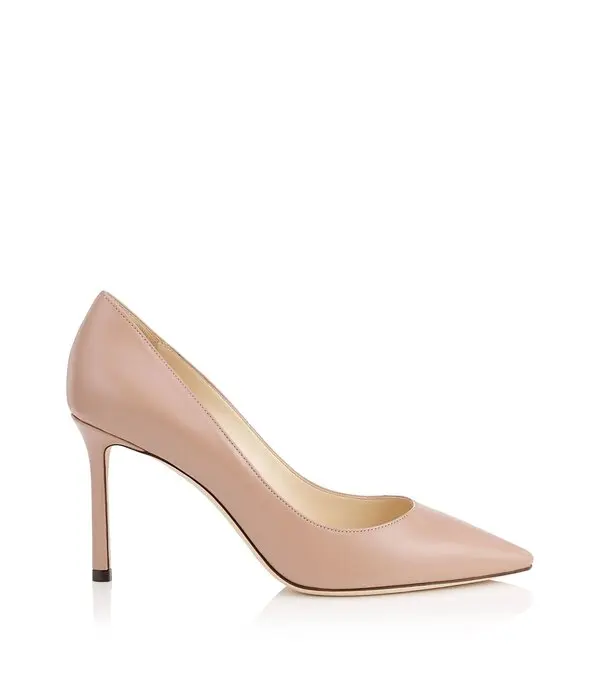 JIMMY CHOO Romy 85 Leather Pumps - Pink