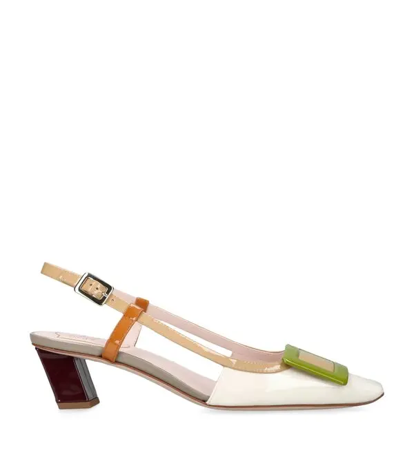 ROGER VIVIER Belle Vivier Slingback Pumps With Buckle Detail
