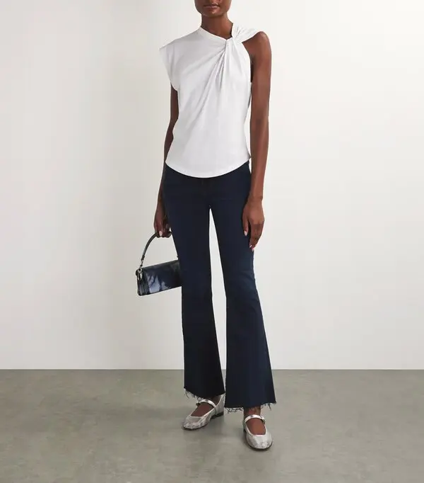 MOTHER The Weekender Fray Flared Jeans