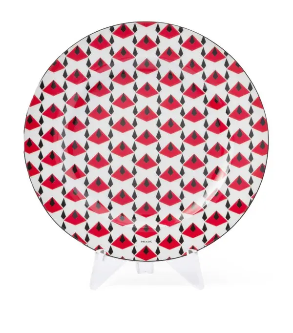 Prada Set Of 2 Porcelain Vienna Dessert Plates