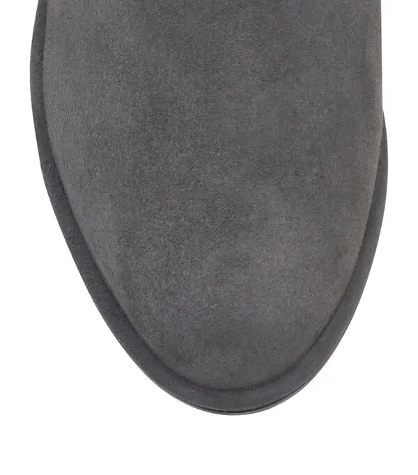 STUART WEITZMAN Suede Thigh High Boots - Grey