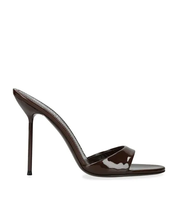 Paris Texas Patent Leather Lidia Mules 105 - Brown
