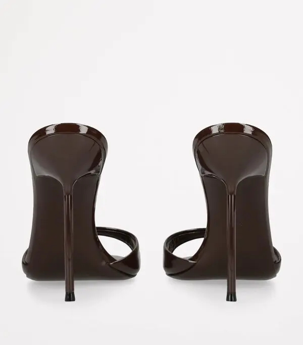 Paris Texas Patent Leather Lidia Mules 105 - Brown