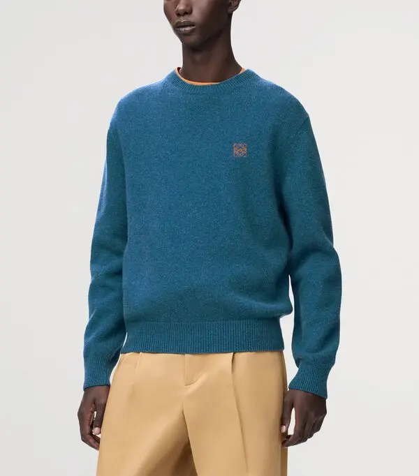 Loewe Wool Anagram Sweater - Green