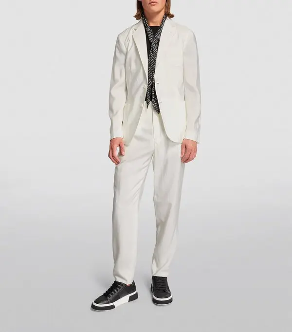 Giorgio Armani Silk-blend Single-breasted Blazer