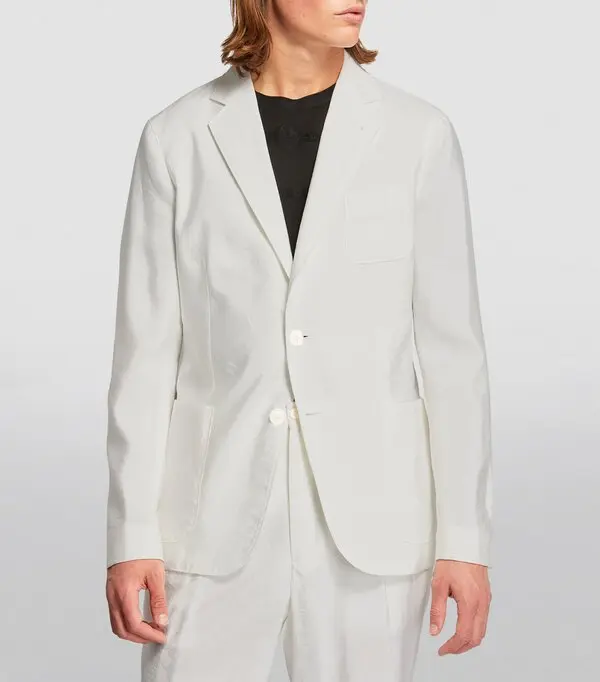 Giorgio Armani Silk-blend Single-breasted Blazer