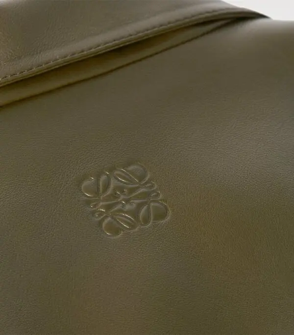 Loewe Leather Short-sleeve Shirt