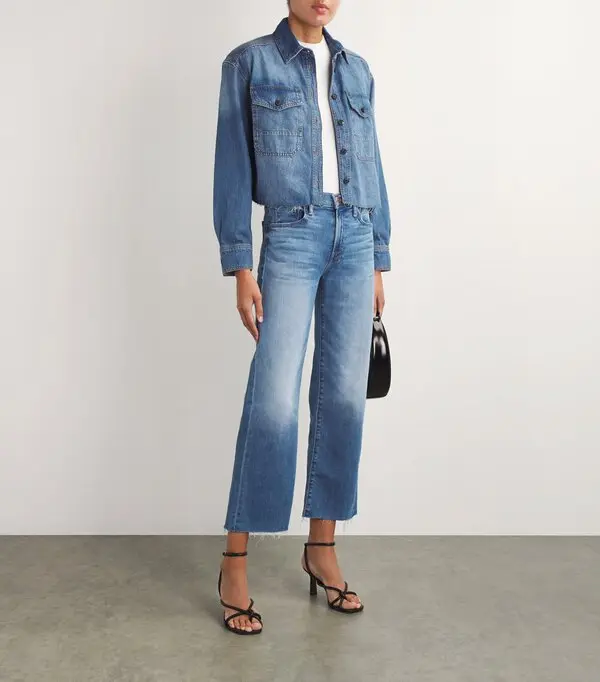 MOTHER The Mid Rise Rambler Zip Ankle Jeans