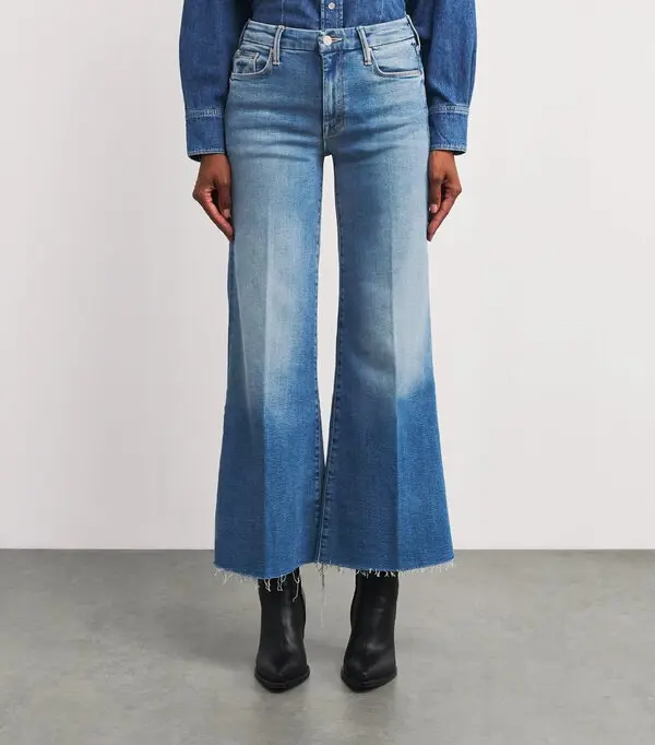 MOTHER The Roller Fray Wide-leg Jeans