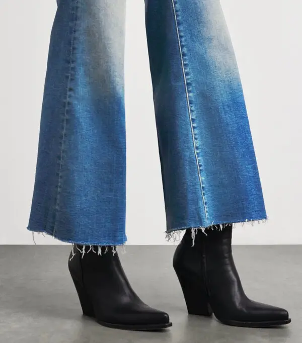 MOTHER The Roller Fray Wide-leg Jeans
