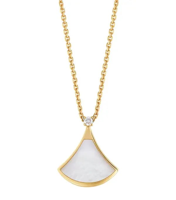BVLGARI Divas' Dream Mother-of-pearl Necklace - Gold