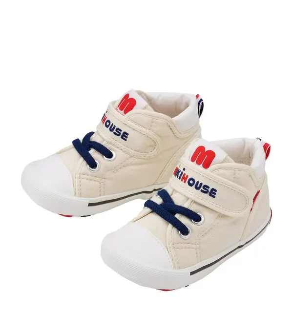 MIKI HOUSE Velcro High-top Sneakers