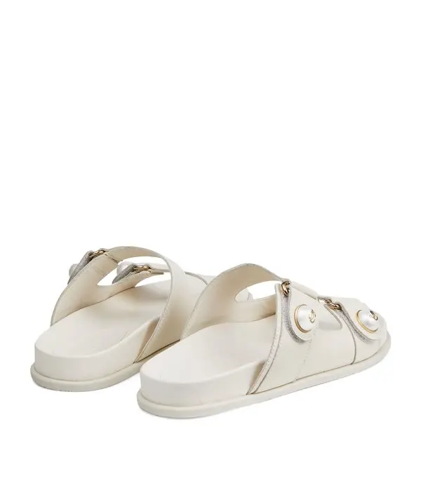 JIMMY CHOO Fayence Leather Sandals