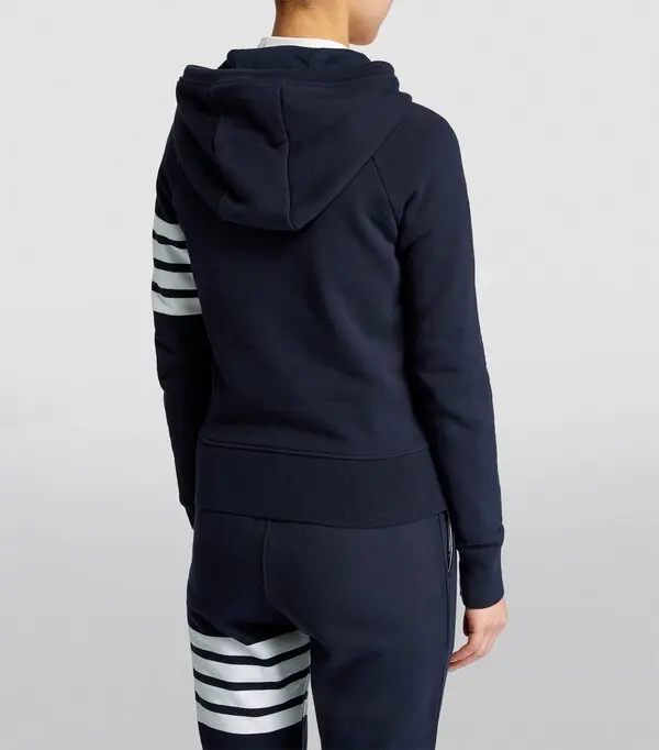 Thom Browne 4-bar Zip-up Hoodie