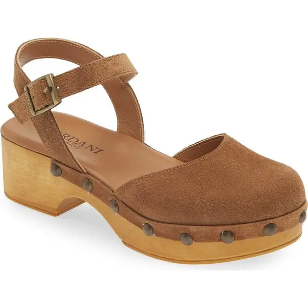 Cordani Winston Ankle Strap Platform Clog - Crosta Clove
