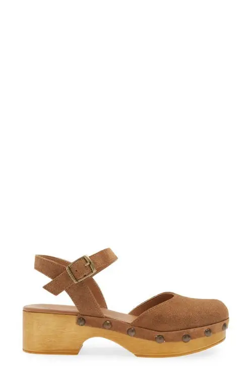 Cordani Winston Ankle Strap Platform Clog - Crosta Clove