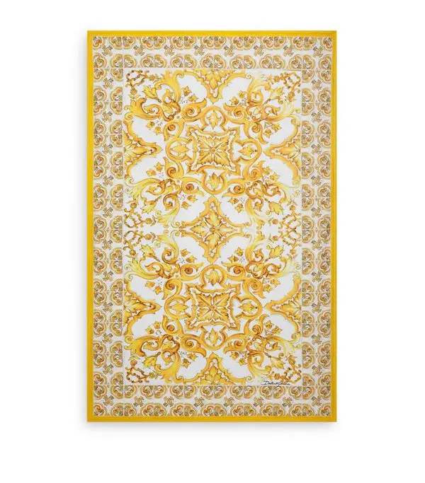Dolce & Gabbana Majolica Print Beach Towel - Multi